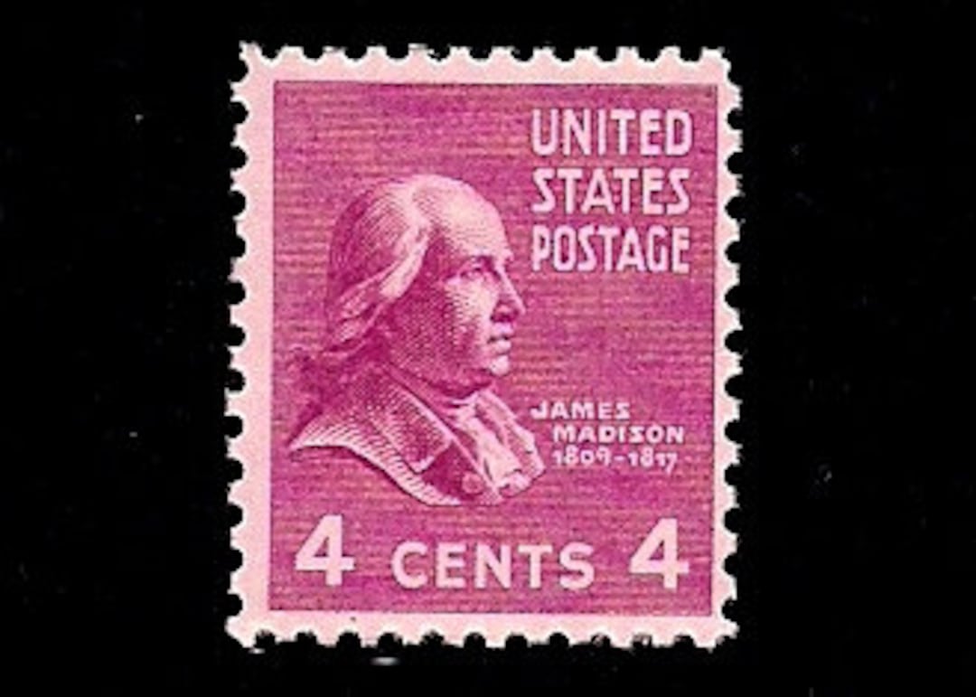 10 James Madison Postage Stamps - Pack of (10) Vintage (issued in 1938 ...