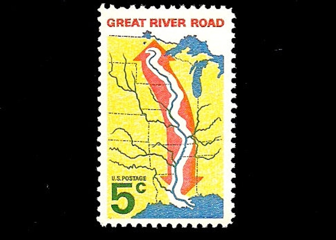 10 Mississippi River Postage Stamps - Pack of (10) Vintage (issued in ...