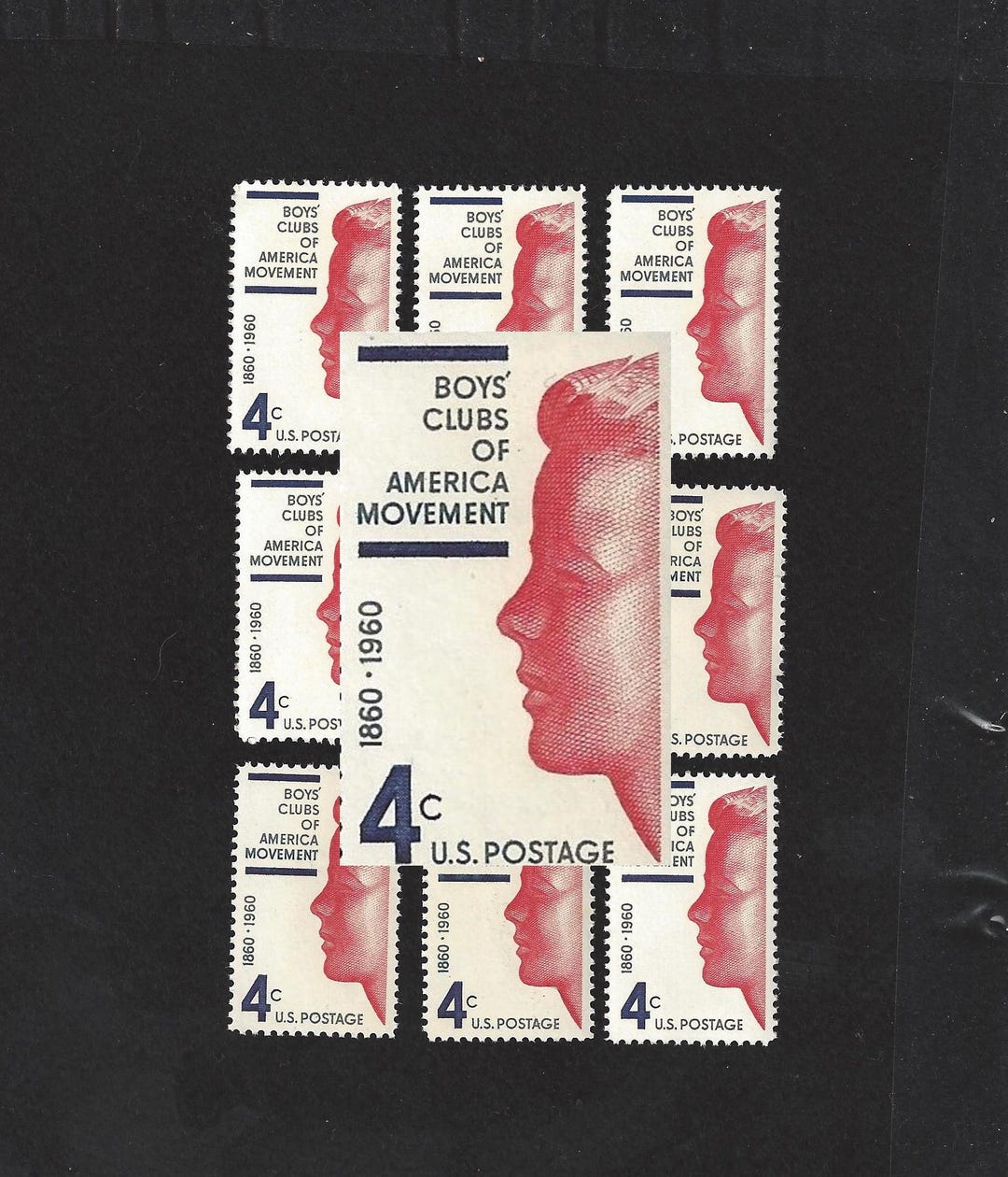 10 Boys' Clubs of America Postage Stamps - Pack of (10) Vintage (issued ...