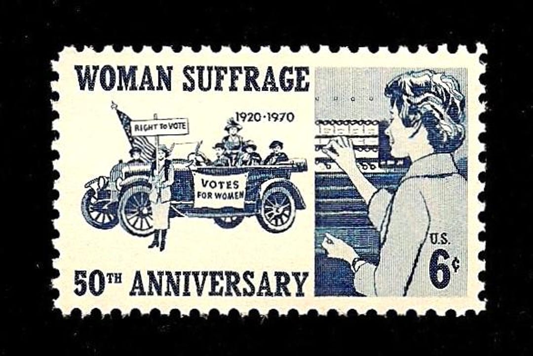 10 Woman Suffrage Postage Stamps - Pack of (10) Vintage (issued in 1970 ...
