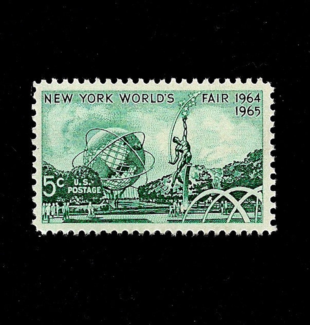 10 New York World's Fair Postage Stamps - Pack of (10) Vintage (issued ...