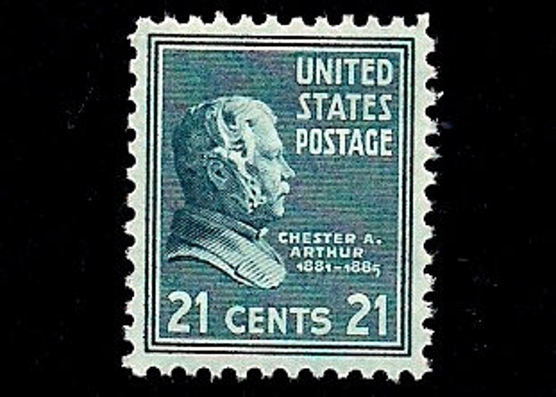 5 Chester A. Arthur Postage Stamps - Pack of (5) - Vintage - 1938 ...