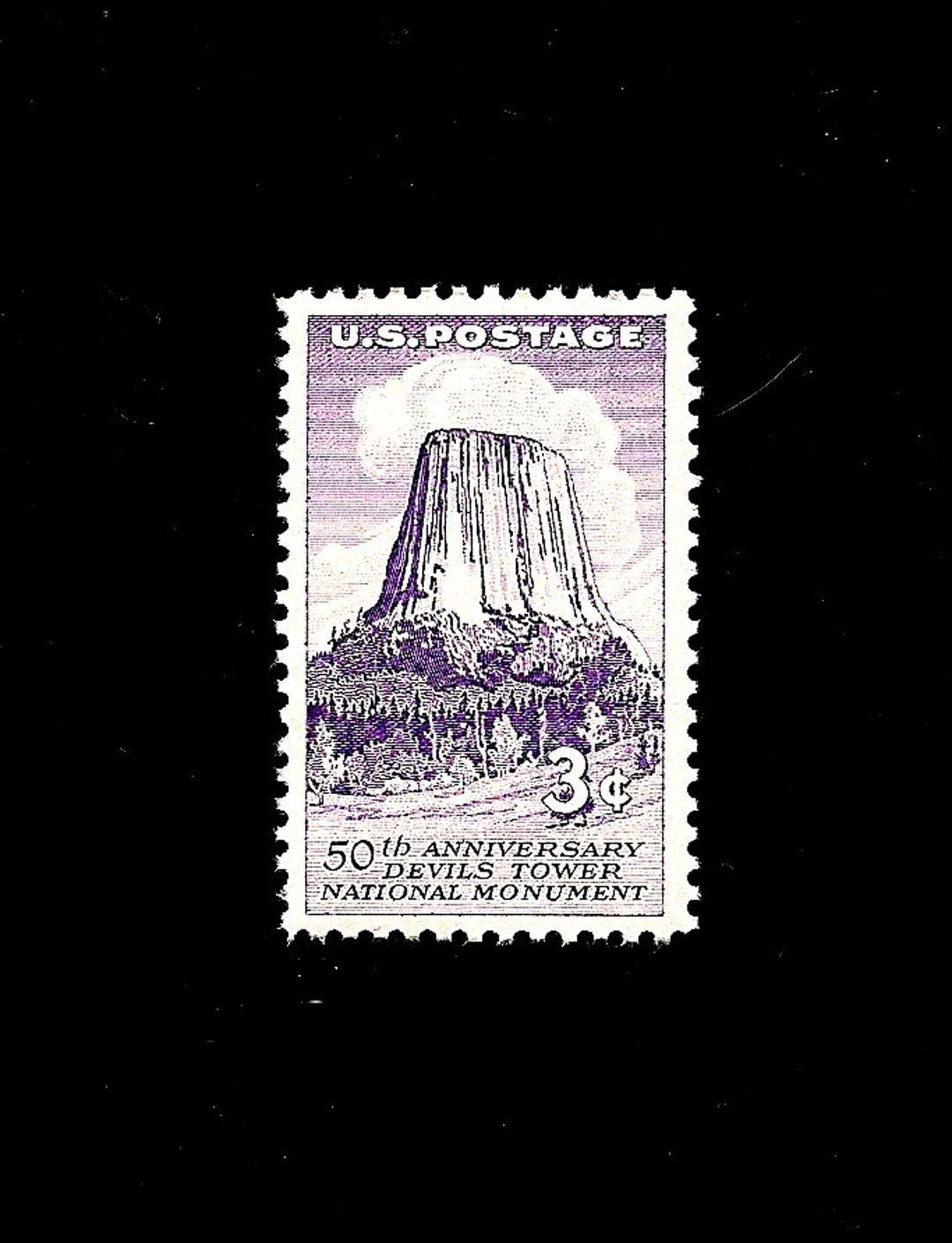10 Devil's Tower - Pack of (10) - Devil's Tower - Wyoming - Vintage ...