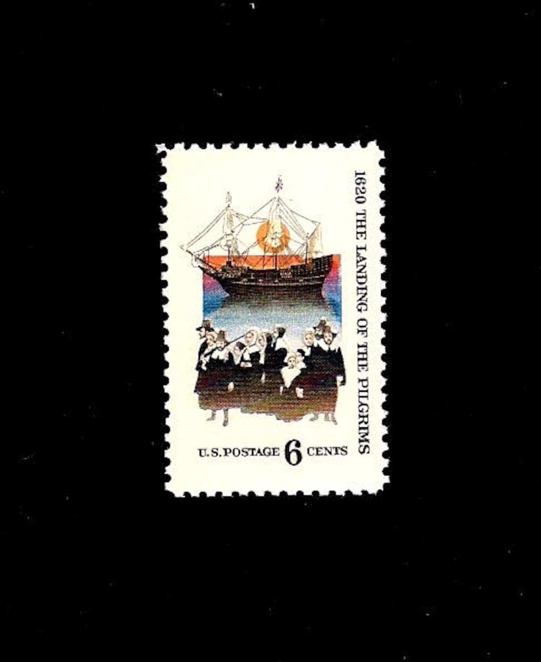 10 Pilgrims Landing Postage Stamps - Pack of (10) Vintage (issued in ...