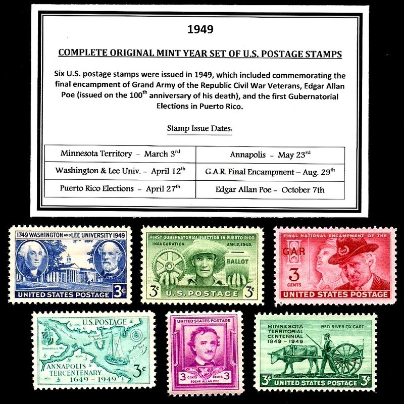 Civil War Stamp Set - Etsy