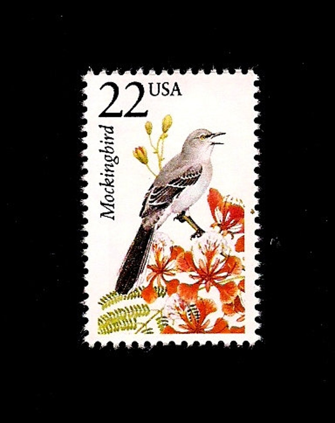 10 Mockingbird Postage Stamps - Pack of 10 Vintage (issued in 1987 ...