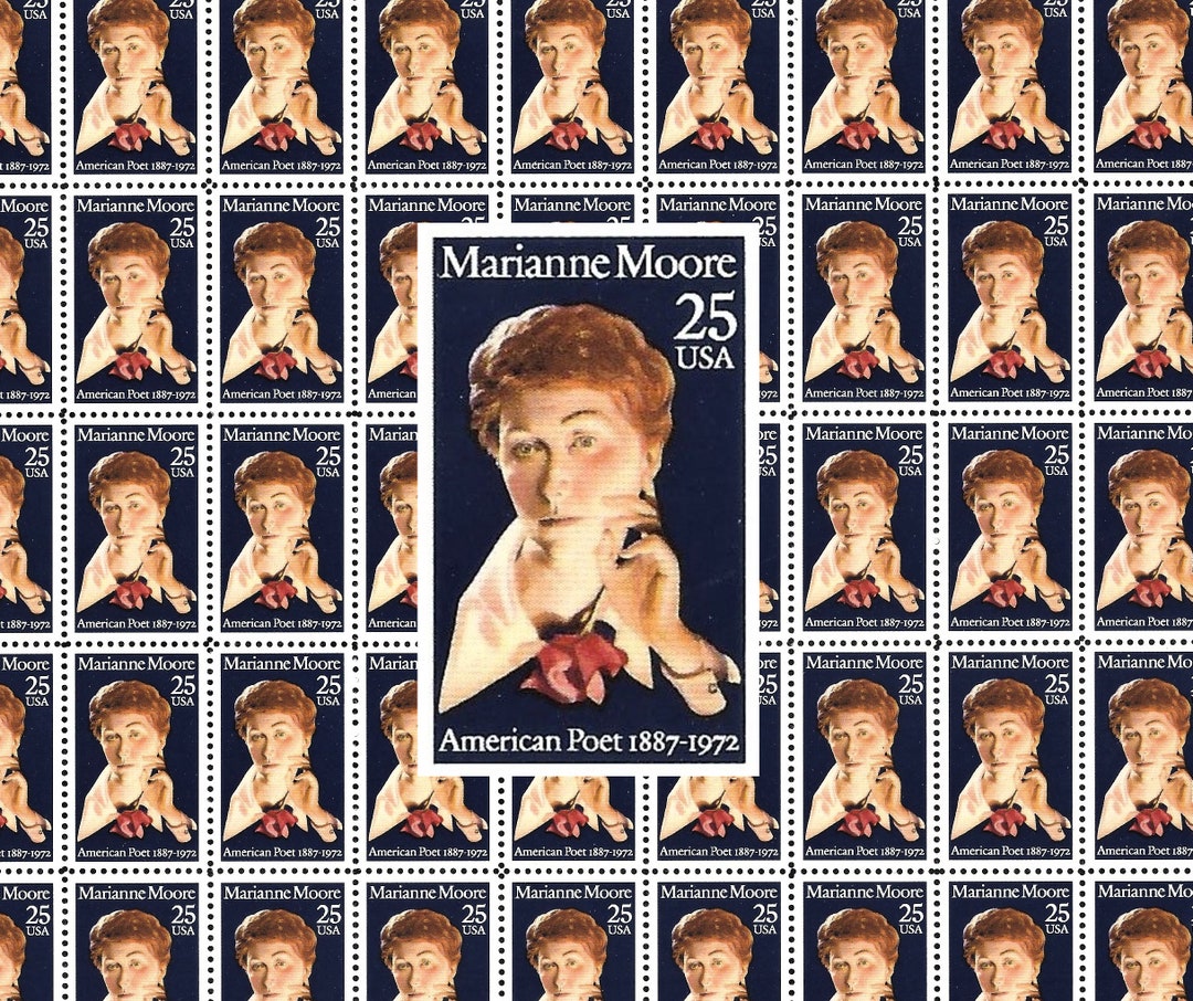 50 Marianne Moore- Full Sheet of (50) Vintage (issued in 1990) Unused ...