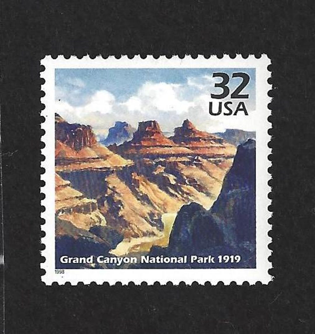 5 Grand Canyon Postage Stamps - Pack of (5) Vintage (issued in 1998 ...