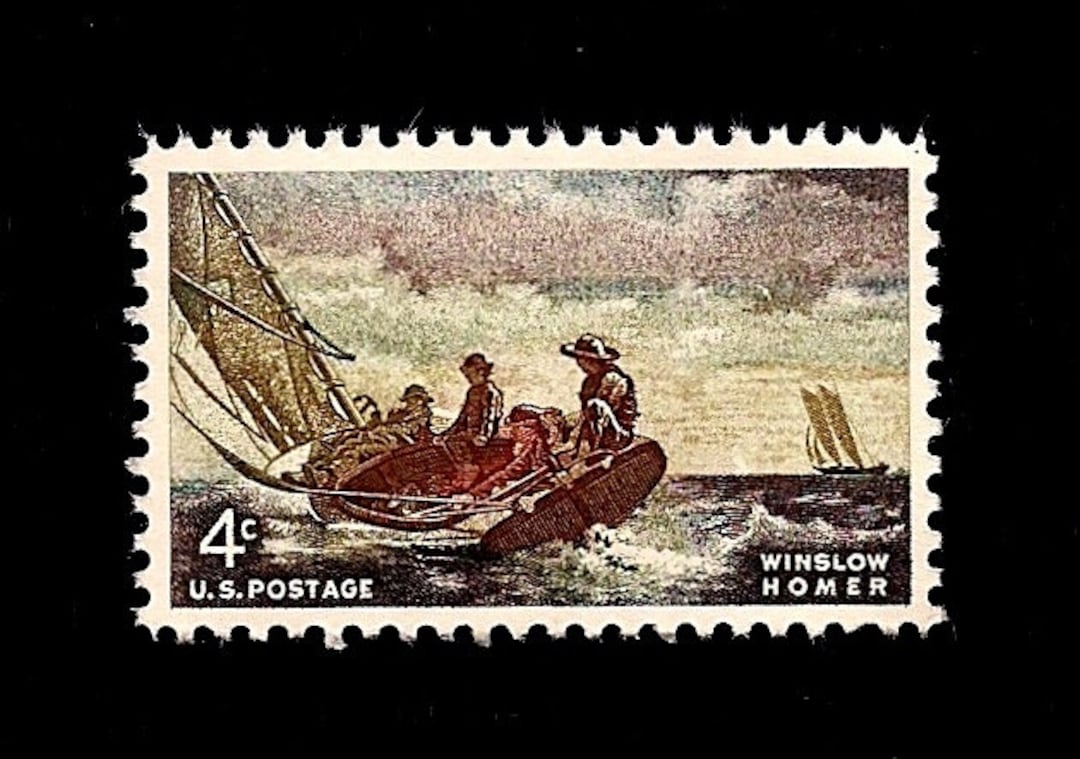 10 Winslow Homer Pack of 10 Vintage issued in 1962 Unused Original USPS ...