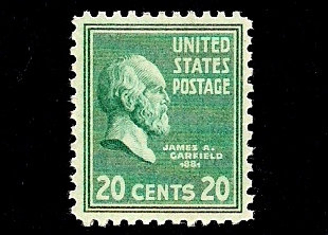 5 James Garfield Postage Stamps - Pack of (5) - Vintage - 1938 ...