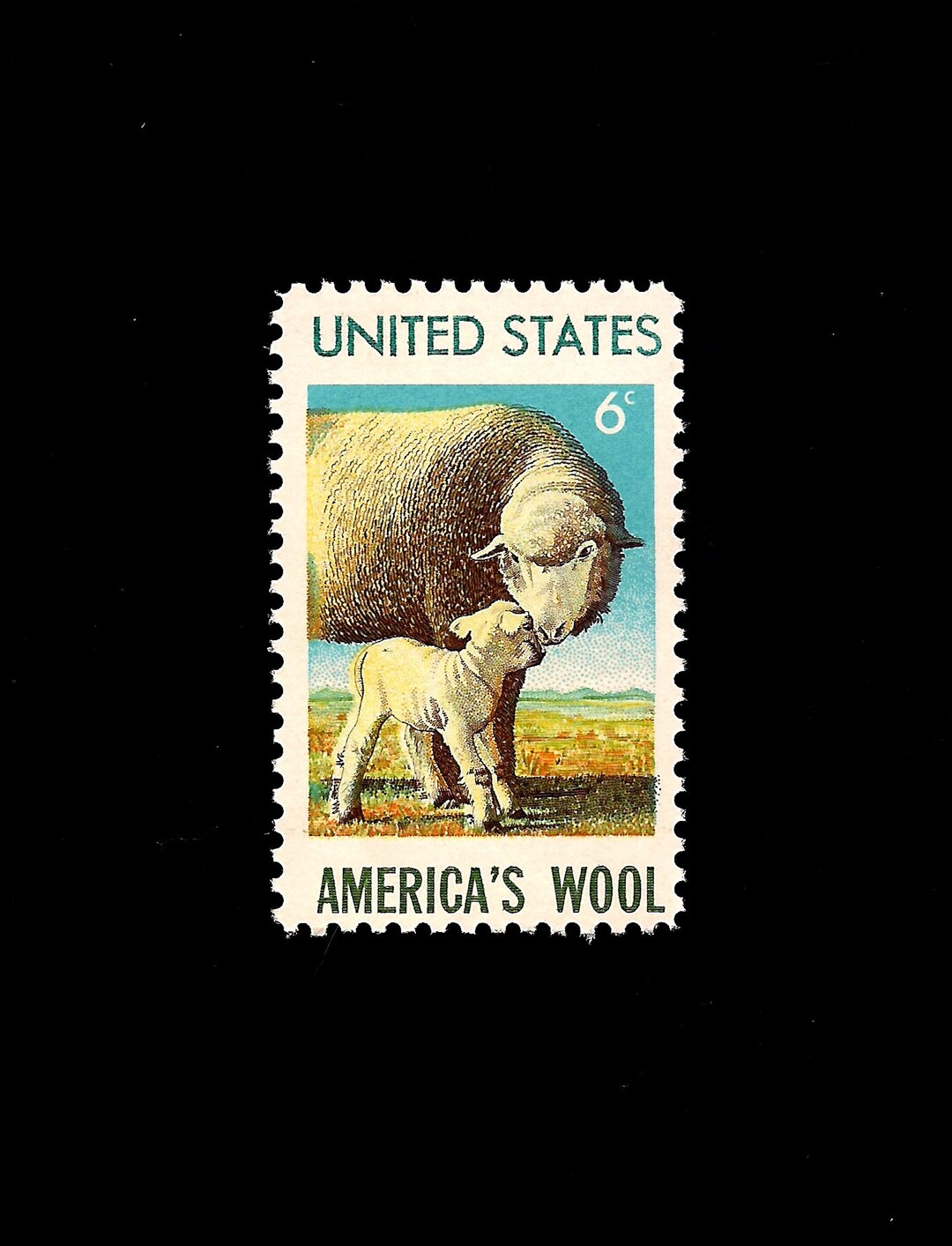 10 Sheep and Lamb Postage Stamps- Pack of (10) Vintage (issued in 1971 ...