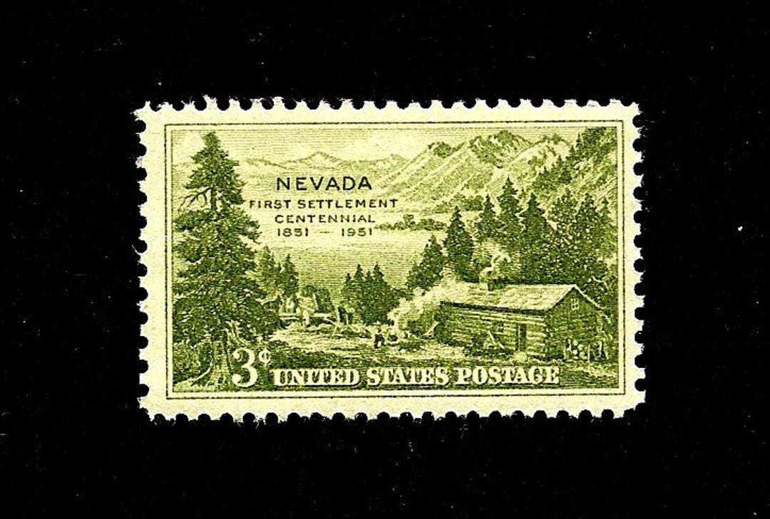 10 Nevada Pack of 10 Vintage issued in 1951 Unused First Nevada ...