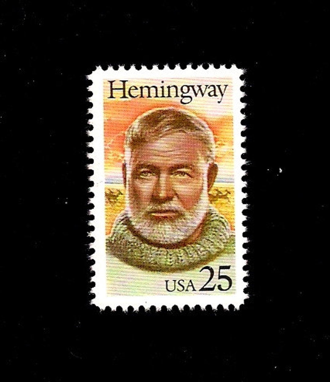 10 Ernest Hemingway Postage Stamps - Pack of (10) Vintage (issued in ...
