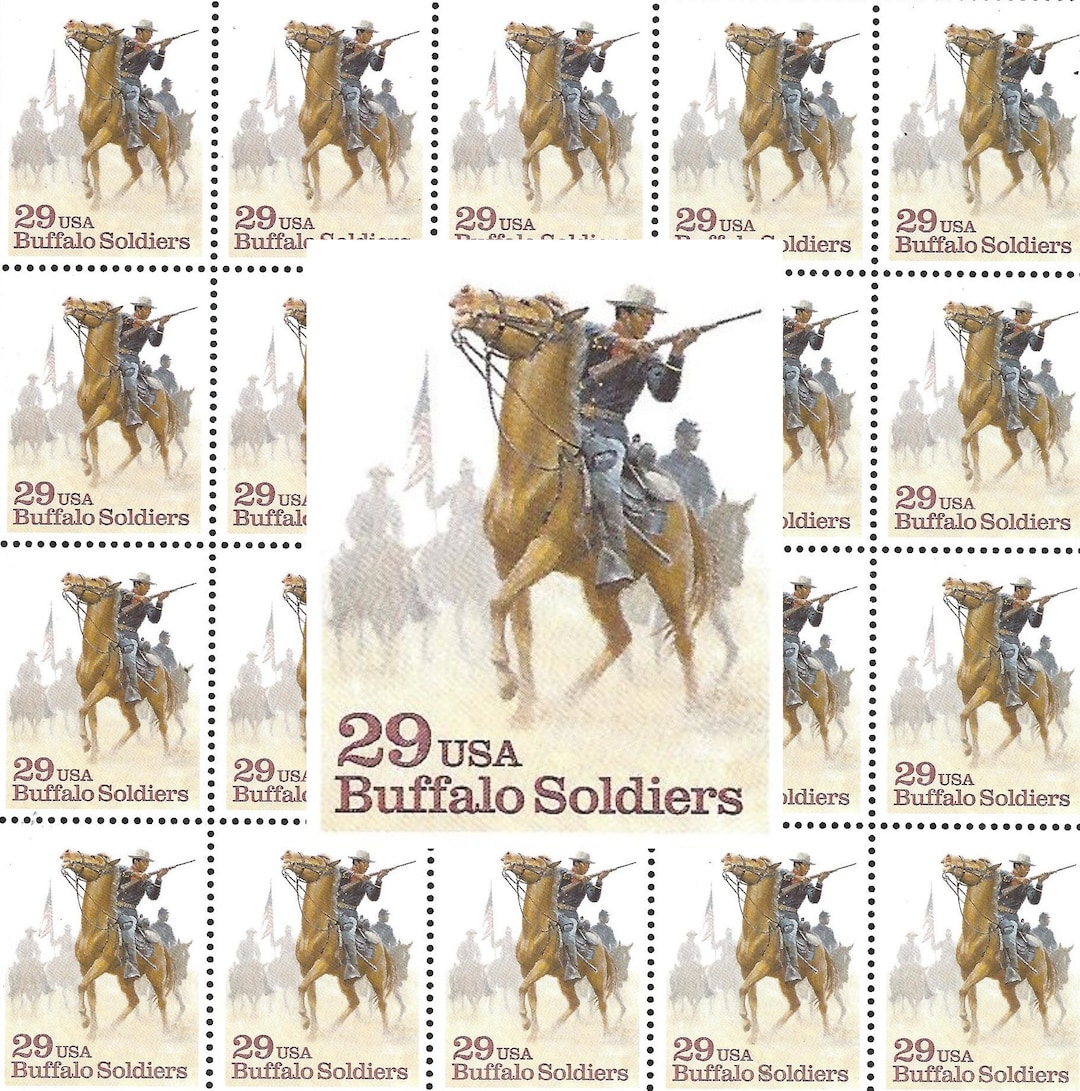 20 Buffalo Soldiers Full Original Sheet of 20 Vintage issued in 1994 ...