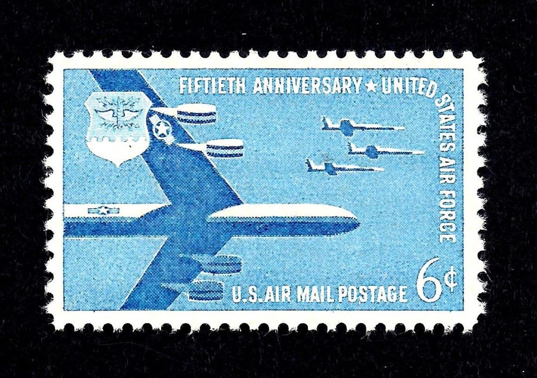 10 United States Air Force Postage Stamps - Pack of (10) Vintage ...