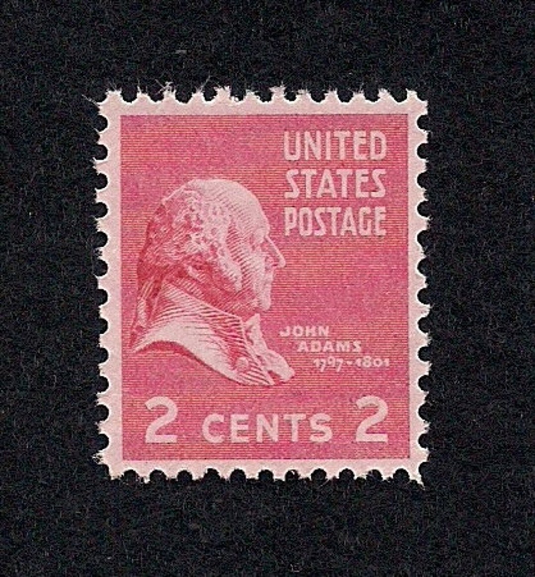 10 John Adams Postage Stamps - Pack of (10) Vintage - 1938 Presidential ...