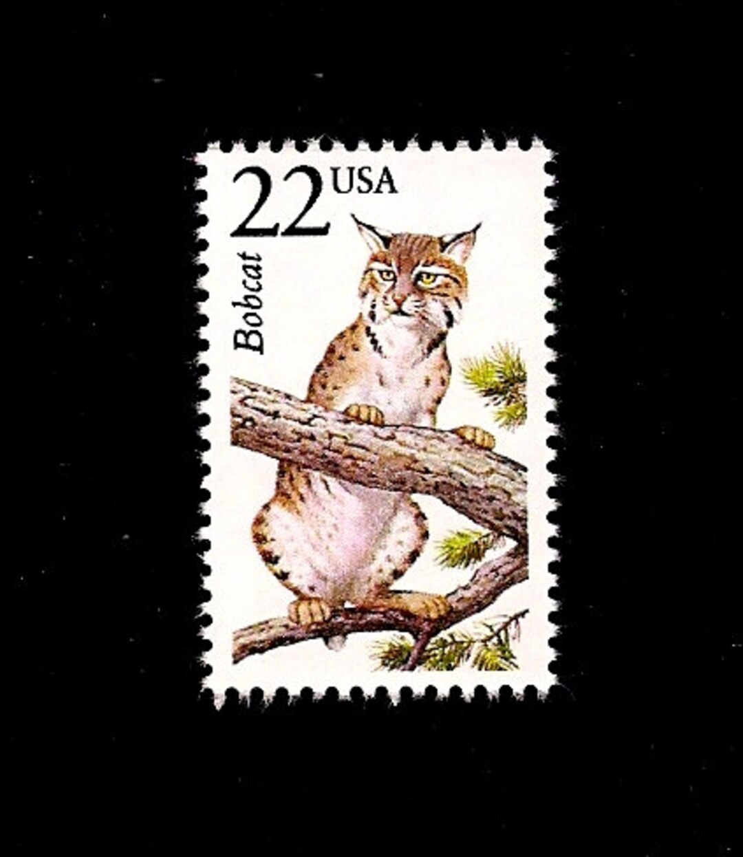 10 Bobcat Postage Stamps - Pack of 10 Vintage (issued in 1987) North ...