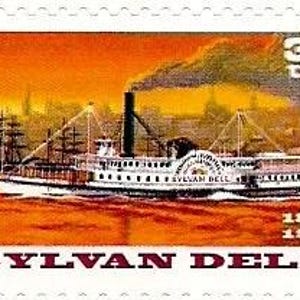 20 Riverboats Postage Stamps - Full Original Sheet of 20 Vintage ...