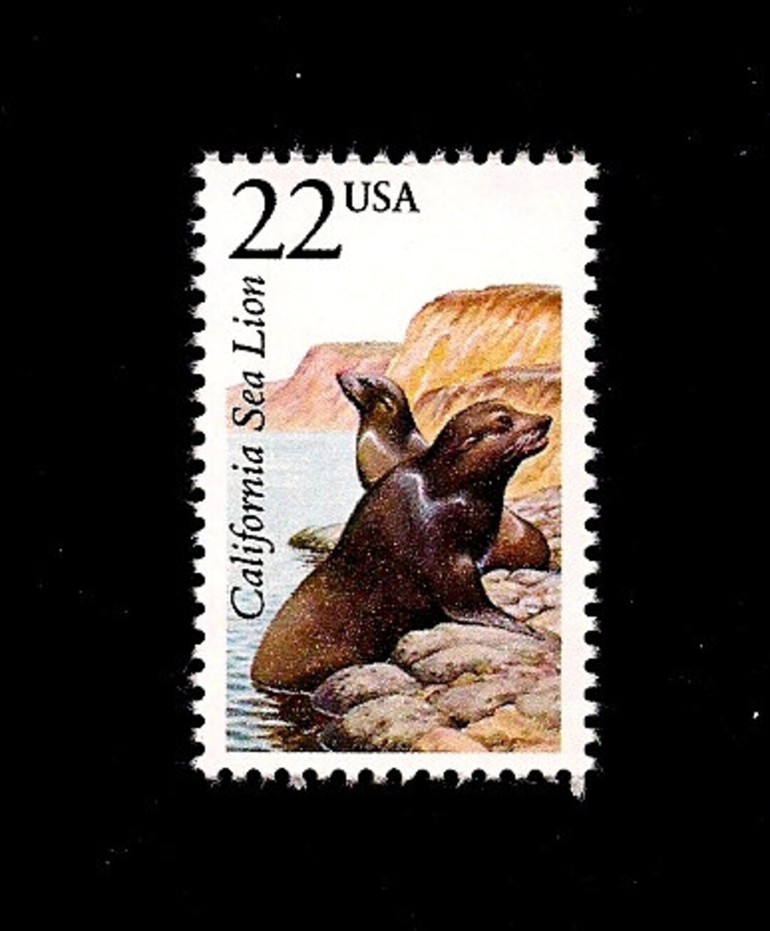 10 California Sea Lion Postage Stamps Pack of 10 Vintage issued in 1987 ...