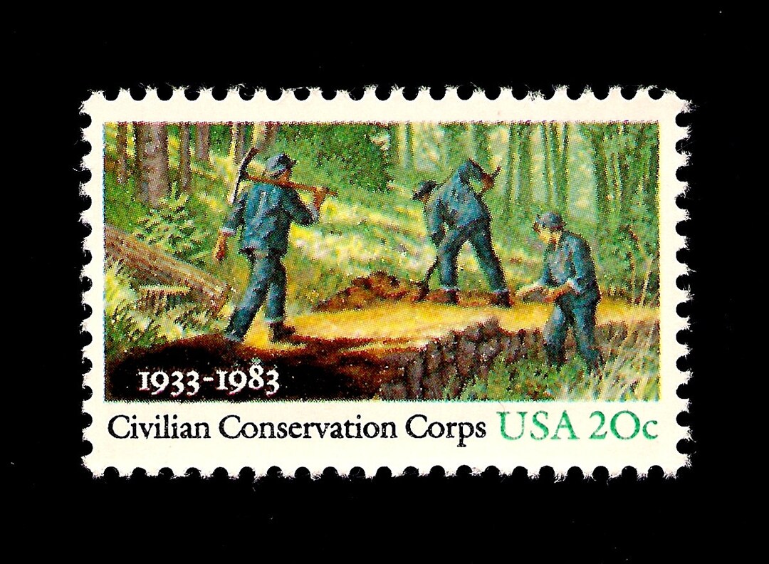 10 Civilian Conservation Corps Postage Stamps - Pack of (10) Vintage ...