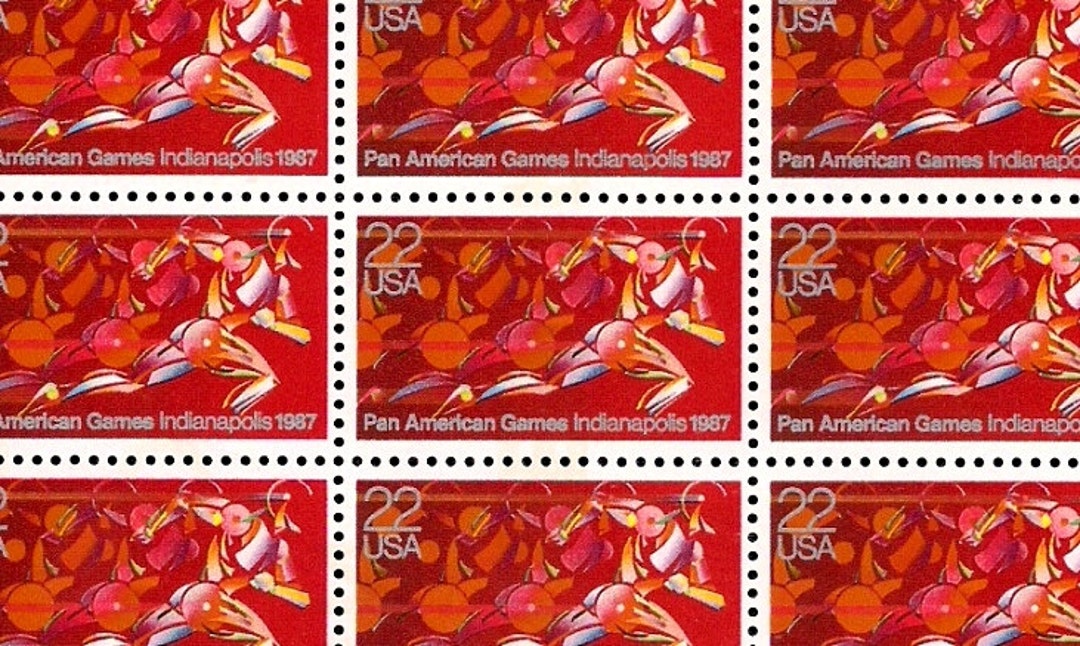 50 Pan American Games Postage Stamps - Full Original Sheet of (50 ...