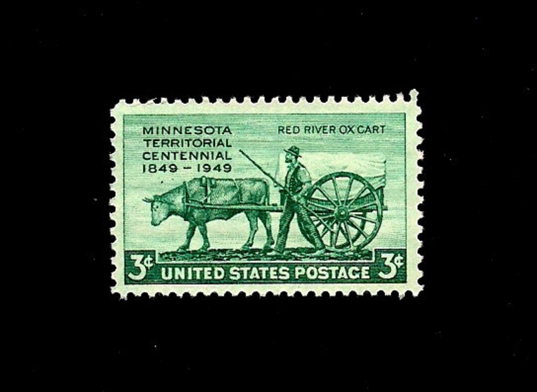 10 Minnesota Territory Postage Stamps - Pack of (10) Vintage (issued in ...