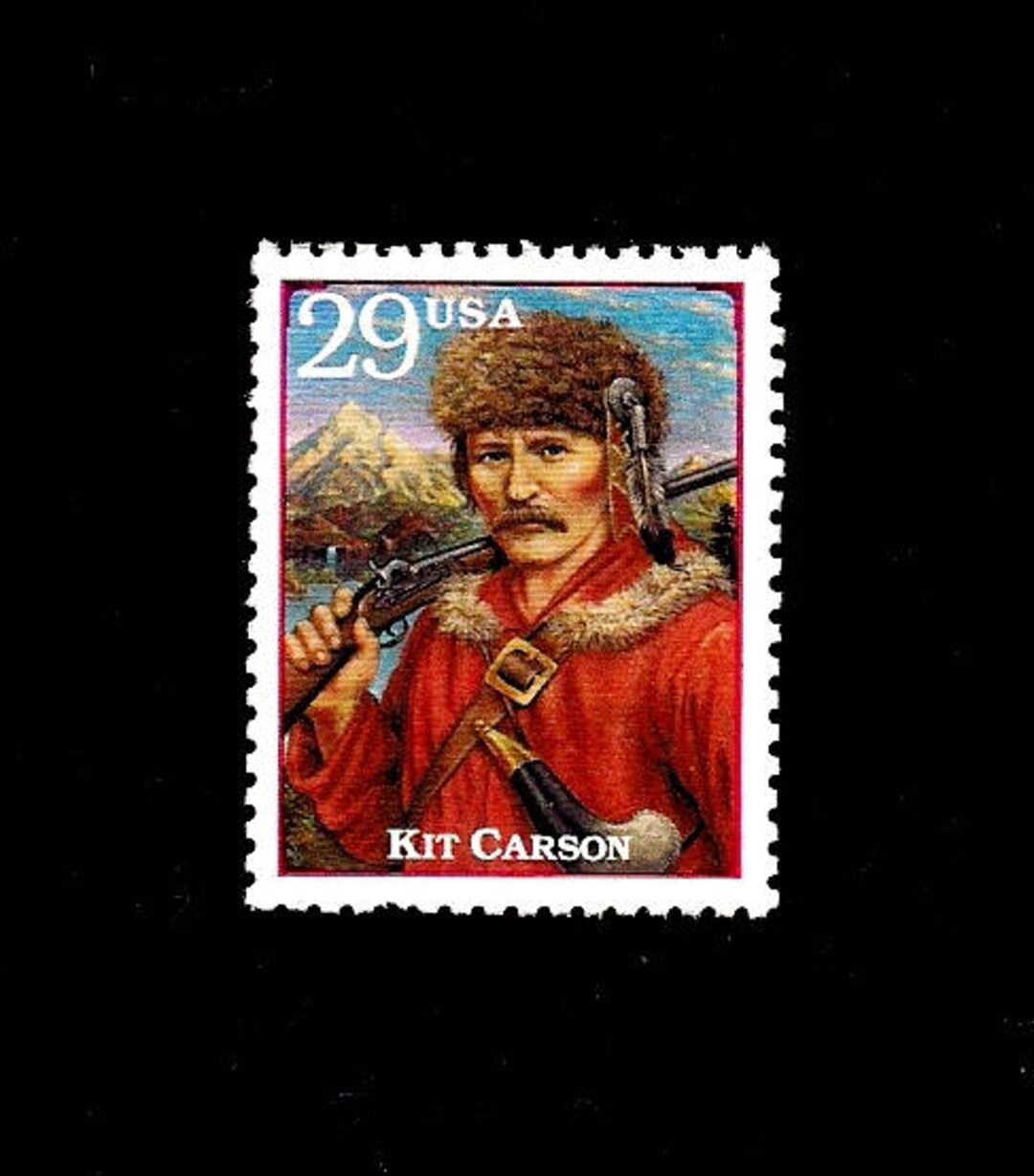 5 Kit Carson Postage Stamps - Pack of (5) Vintage (issued in 1994 ...