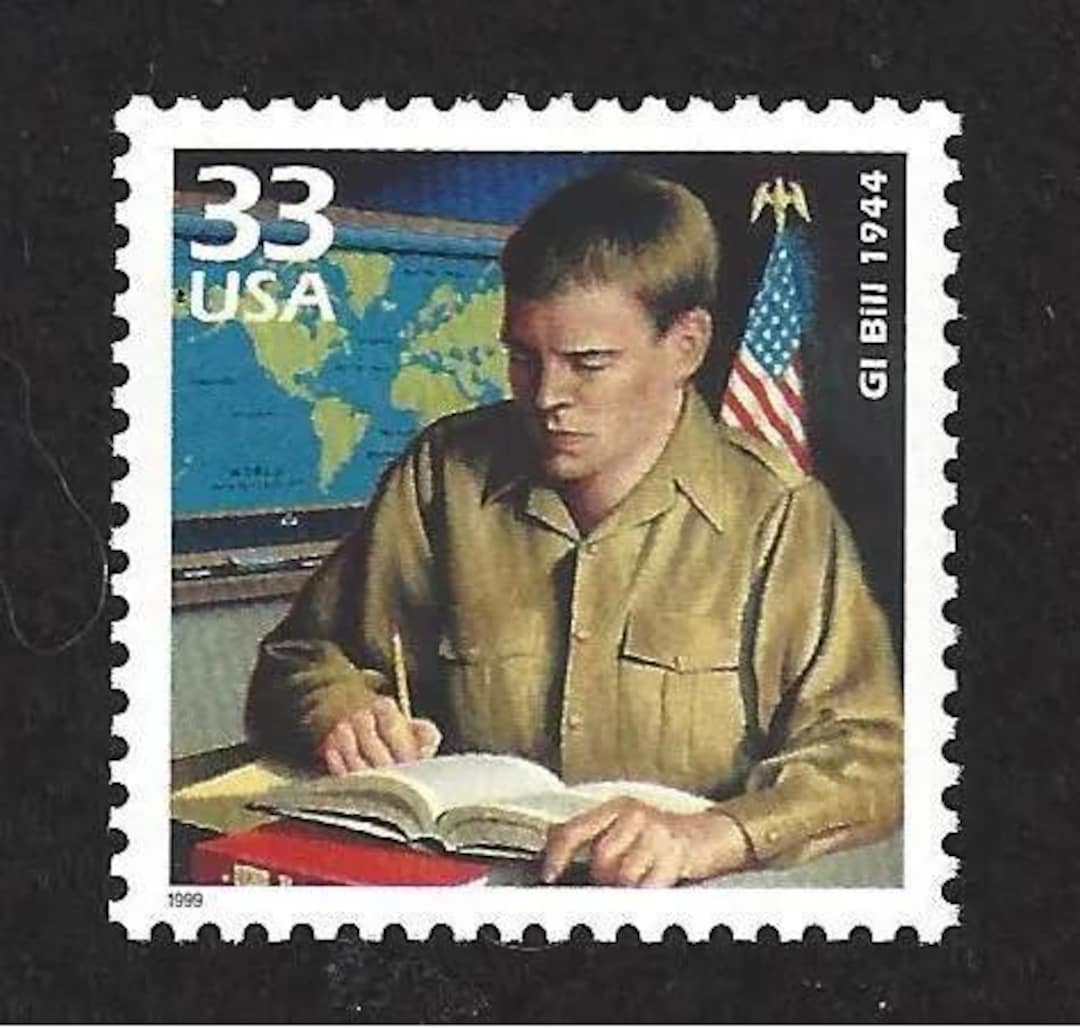 5 - G.I. Bill Postage Stamps - Pack of (5) Vintage (issued in 1999 ...