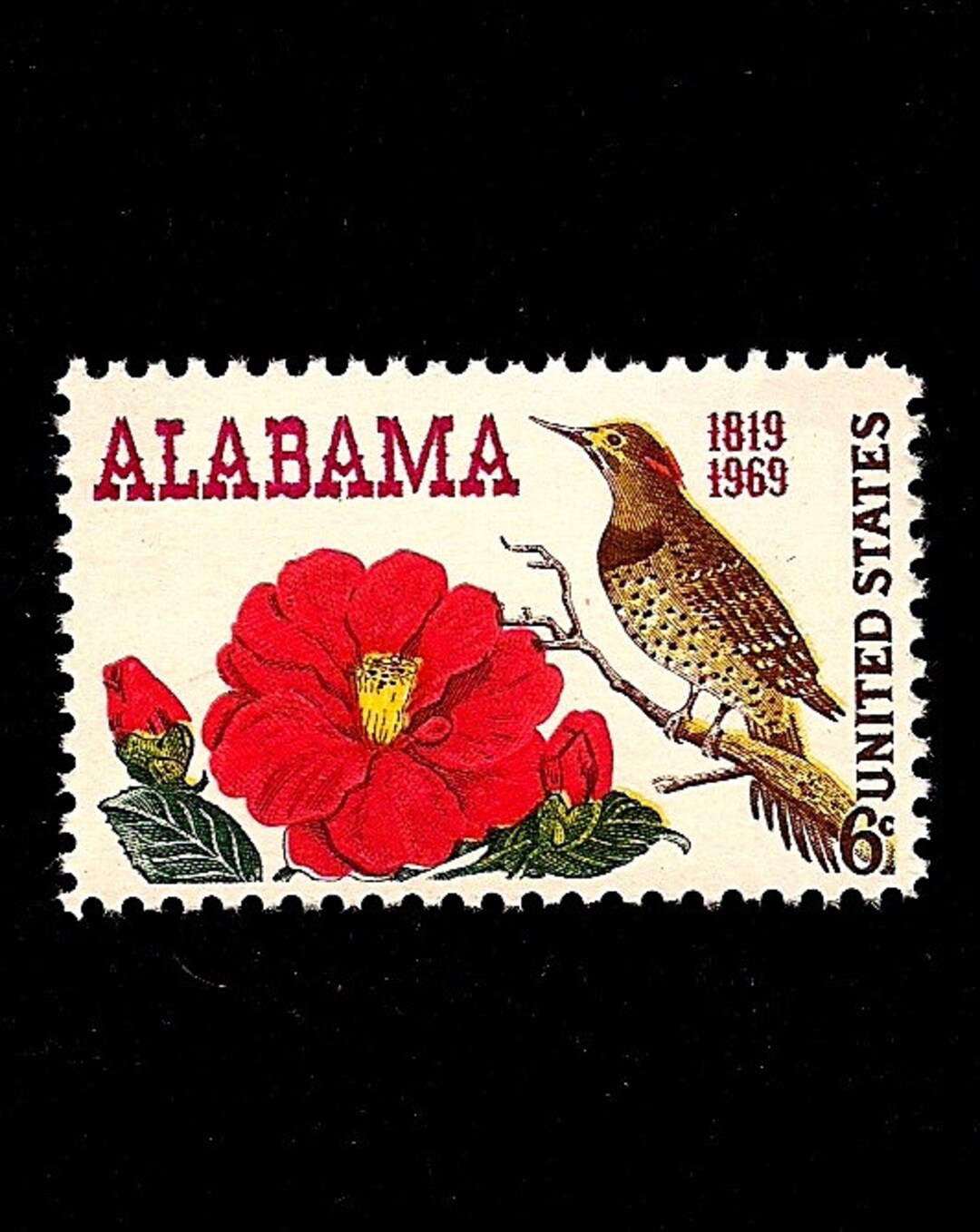 10 ALABAMA Postage Stamps - Pack of (10) Vintage (issued in 1969 ...