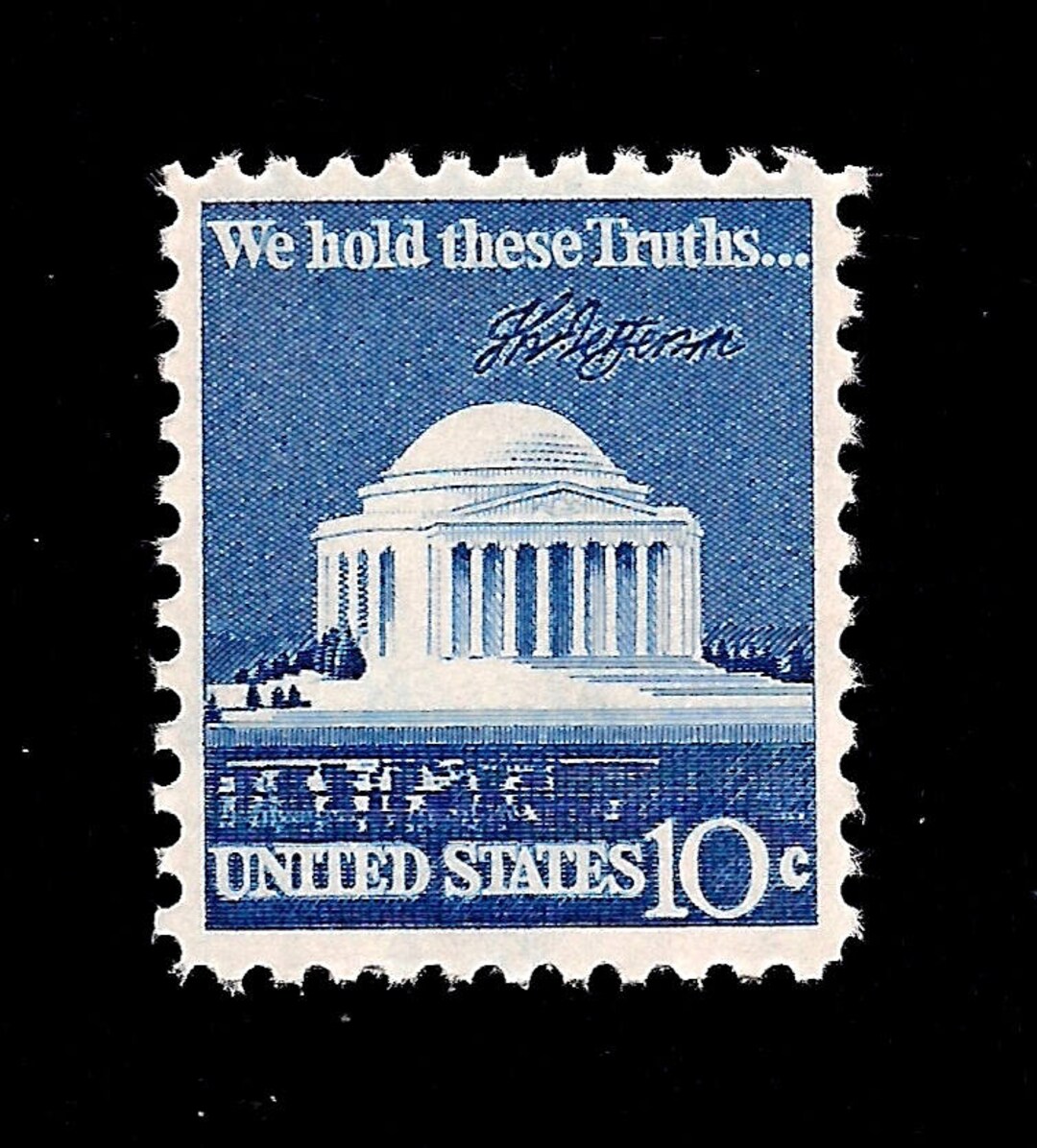 10 Jefferson Memorial Postage Stamps - Pack of (10) Vintage (issued in ...