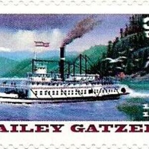 20 Riverboats Postage Stamps - Full Original Sheet of 20 Vintage ...