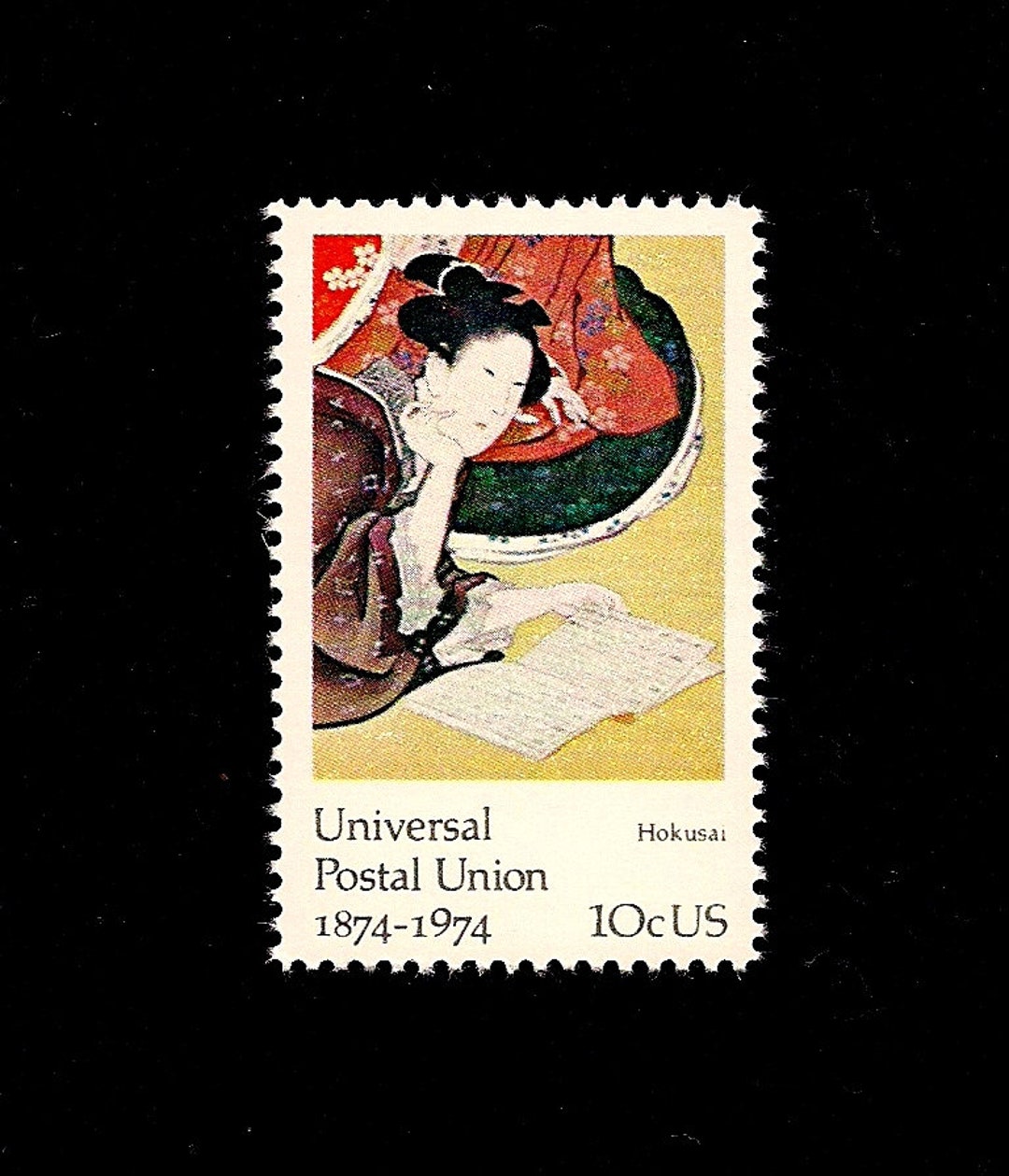 10 Letter Writing Art (hokusai) Postage Stamps - Pack of (10) Vintage ...