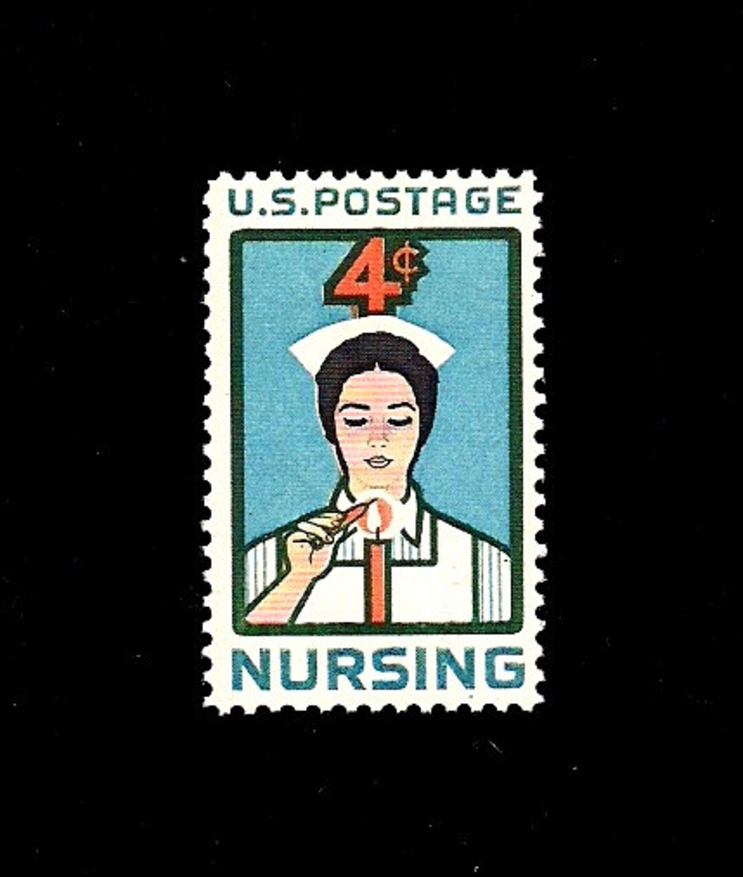 10 - NURSING Postage Stamps - Pack of (10) Vintage (issued in 1961 ...