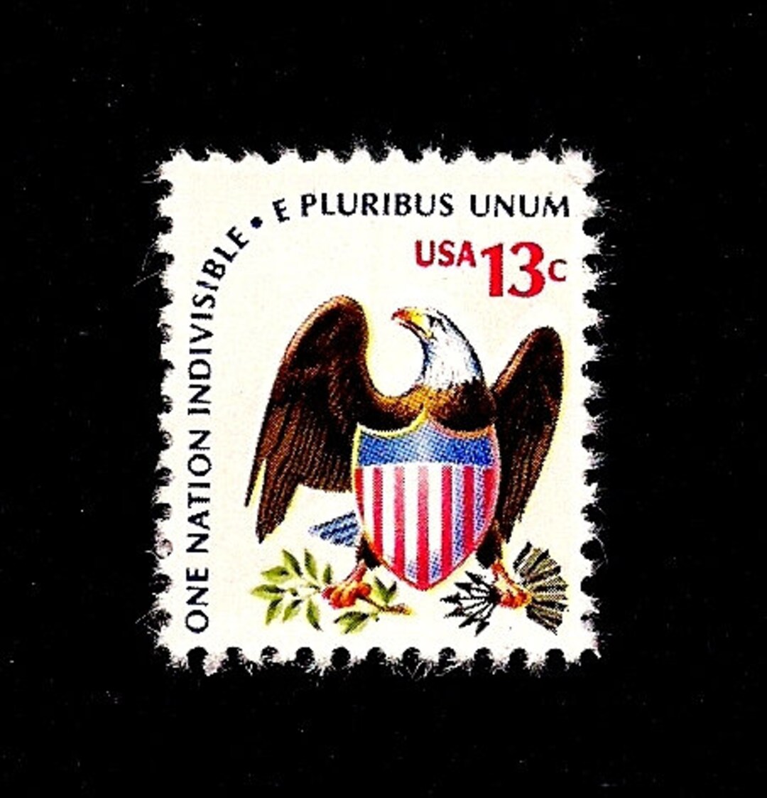 10 Eagle and Shield Postage Stamps - Pack of (10) Vintage (issued in ...