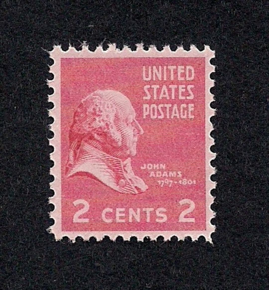 10 John Adams Postage Stamps - Pack of (10) Vintage - 1938 Presidential ...