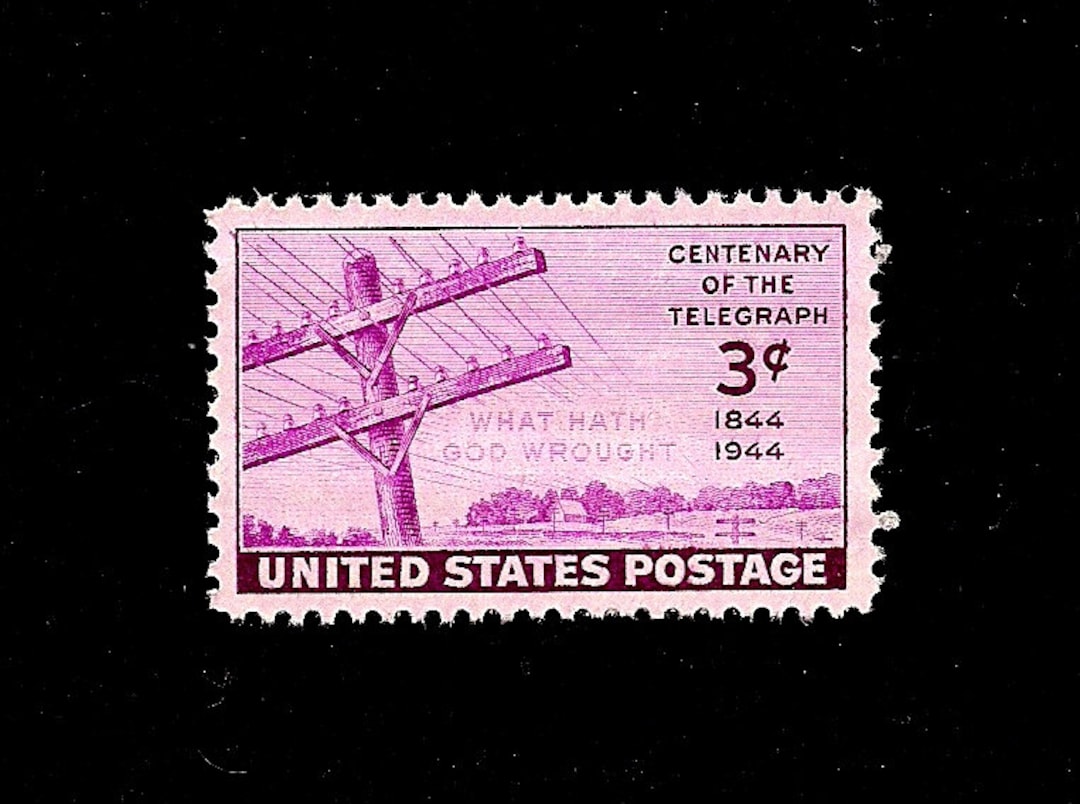 10 Telegraph Centenary Postage Stamps - Pack of (10) Vintage (issued in ...