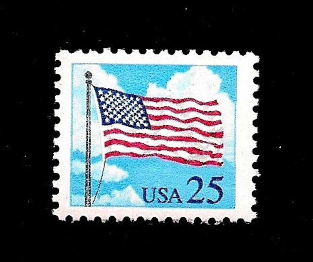 10 U.S. FLAG Postage Stamps - Pack of (10) Vintage (issued in 1988 ...