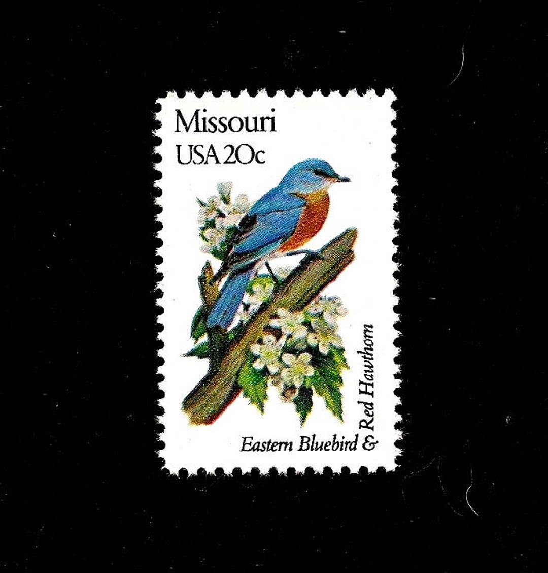 10 Missouri Postage Stamps -state Bird and Flower- Pack of (10) Vintage ...