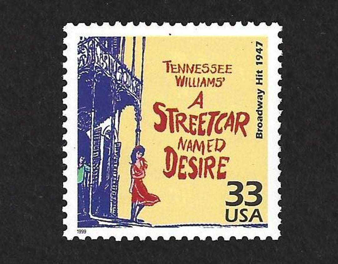 5 - Streetcar Named Desire Postage Stamps - Pack of (5) Vintage (issued ...