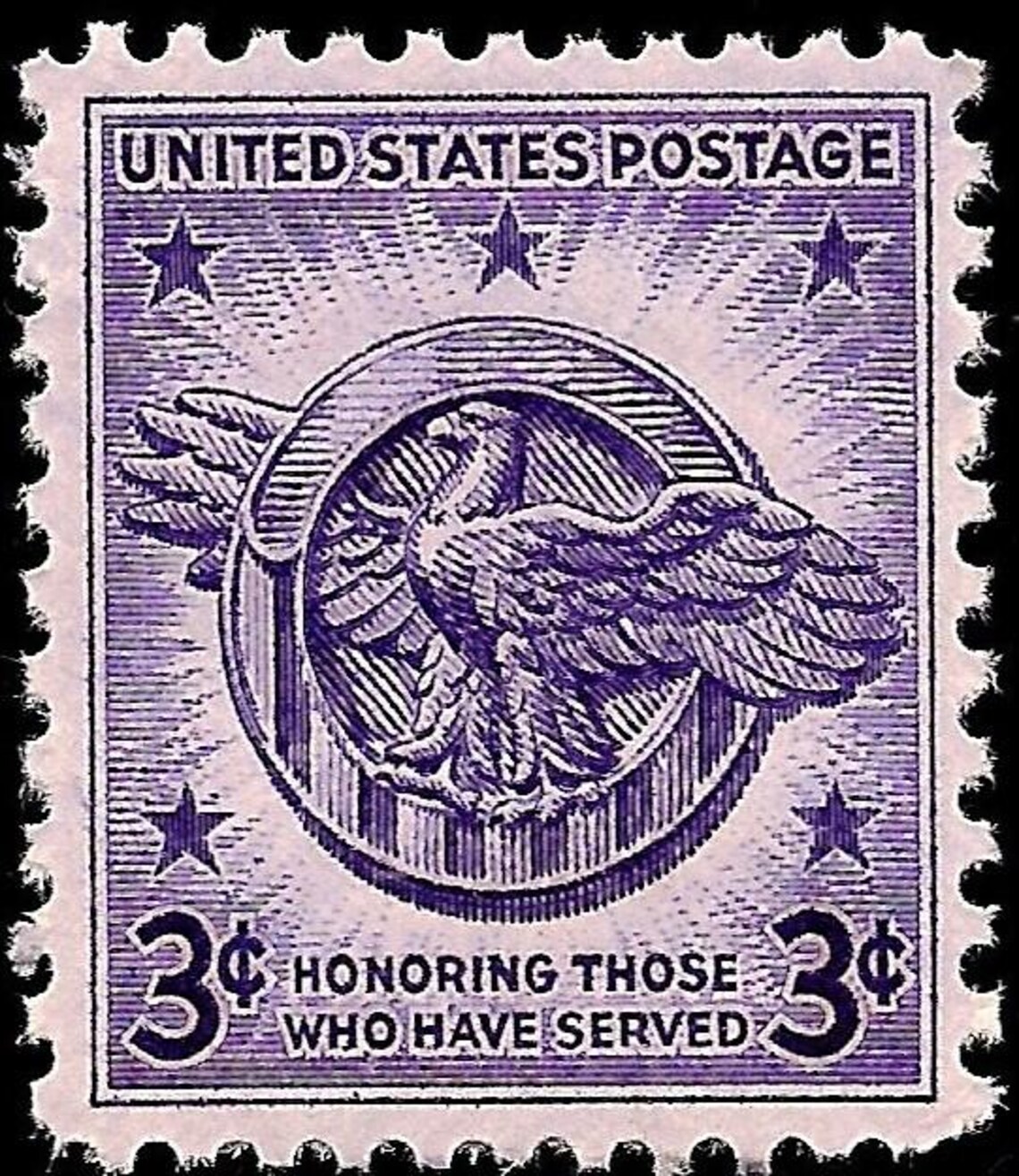 10 WWII Honorable Discharge Postage Stamps - Pack of (10) Vintage ...