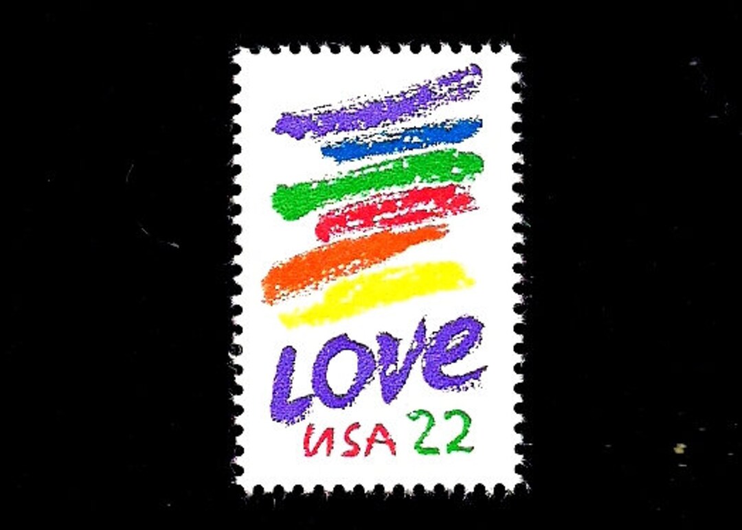 10 LOVE Postage Stamps - Pack of (10) Vintage (issued in 1985 ...
