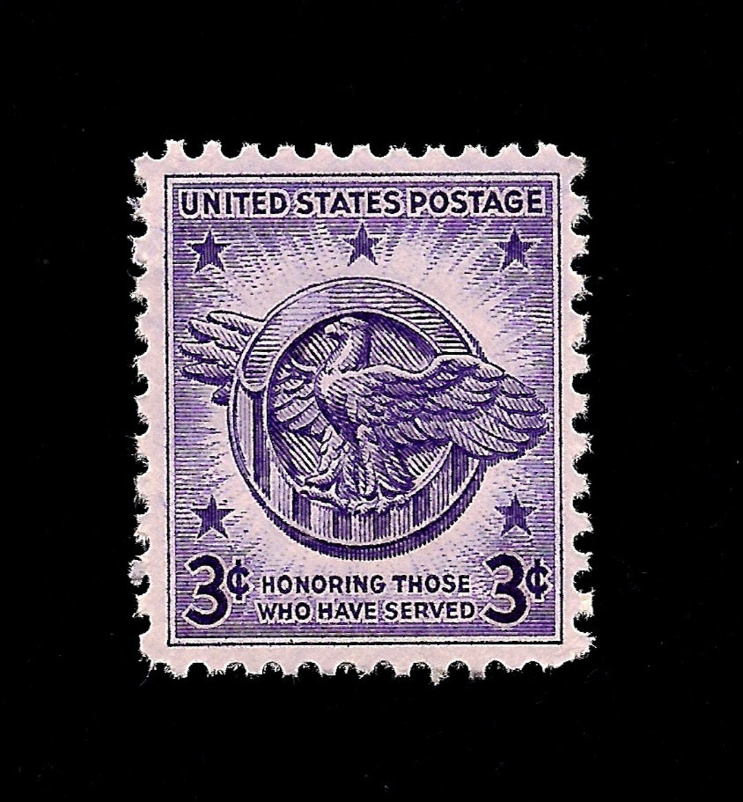 10 WWII Honorable Discharge Postage Stamps - Pack of (10) Vintage ...