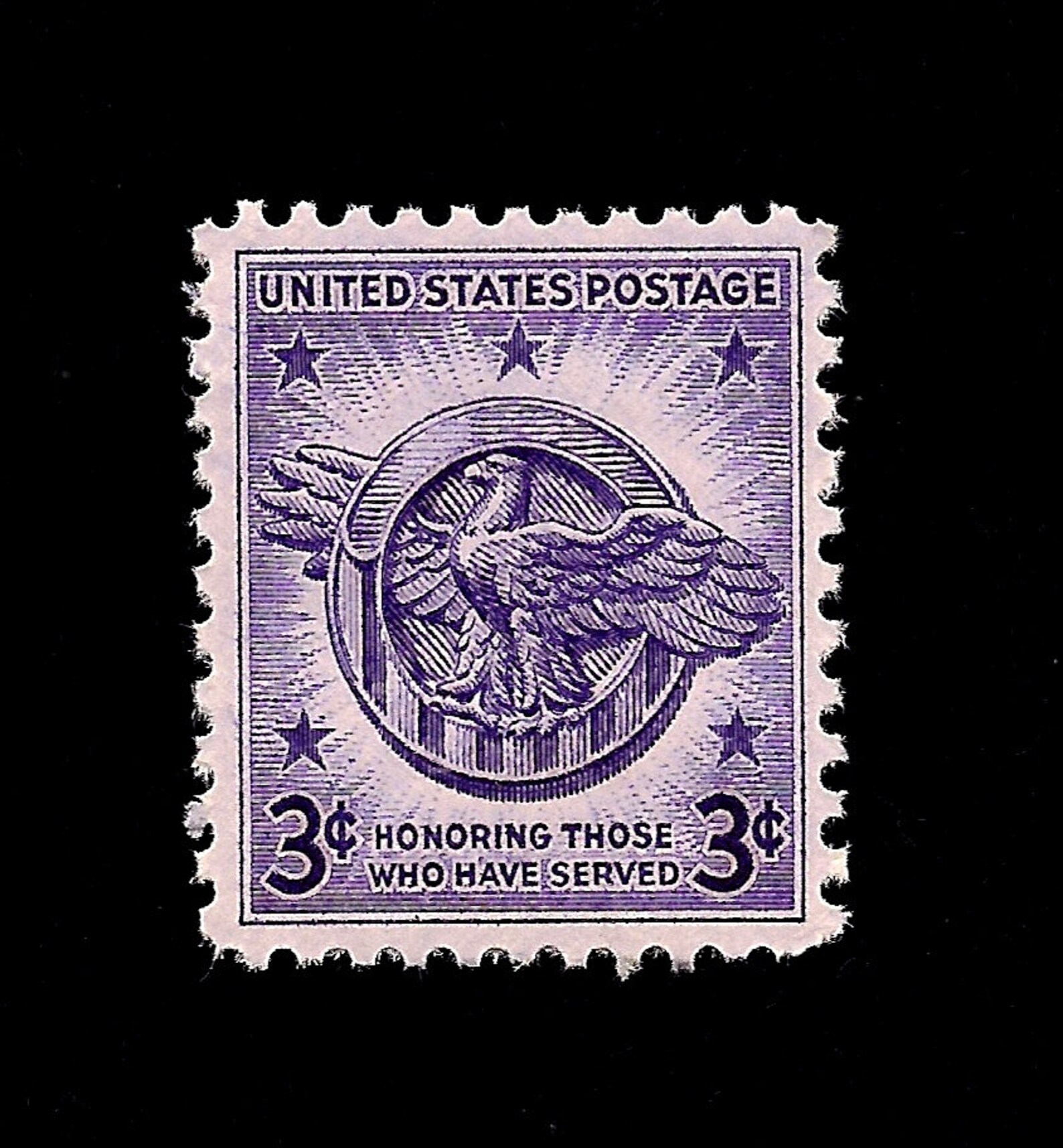 10 WWII Honorable Discharge Postage Stamps - Pack of (10) Vintage ...