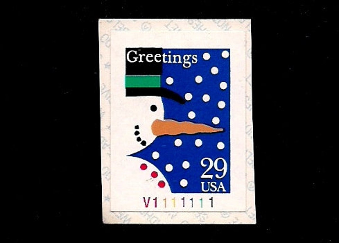 5 Christmas Postage Stamps - Pack of (5) Vintage (issued in 1993 ...