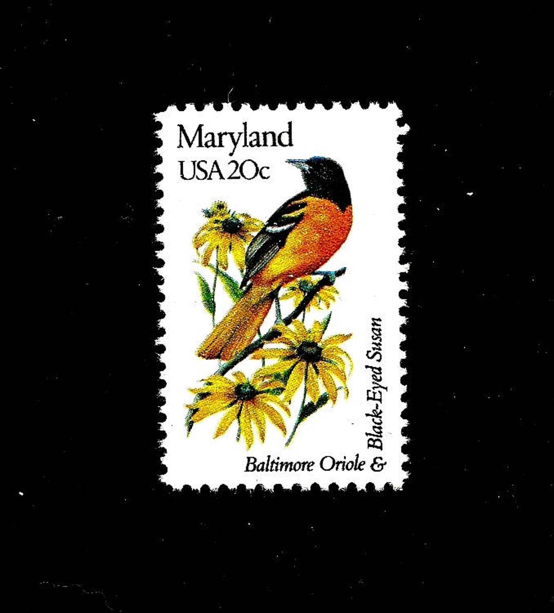 10 Maryland Postage Stamps -state Bird and Flower- Pack of (10) Vintage ...