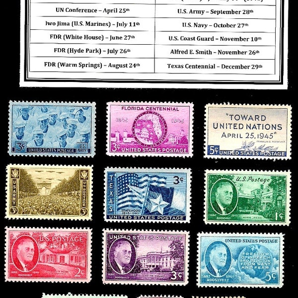 1945 Us Stamp - Etsy