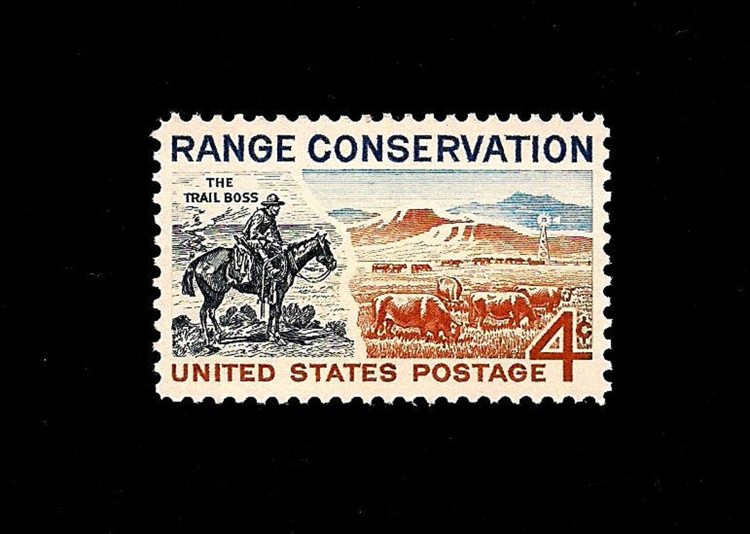 10 Range Conservation Postage Stamps - Pack of (10) Vintage (issued in ...