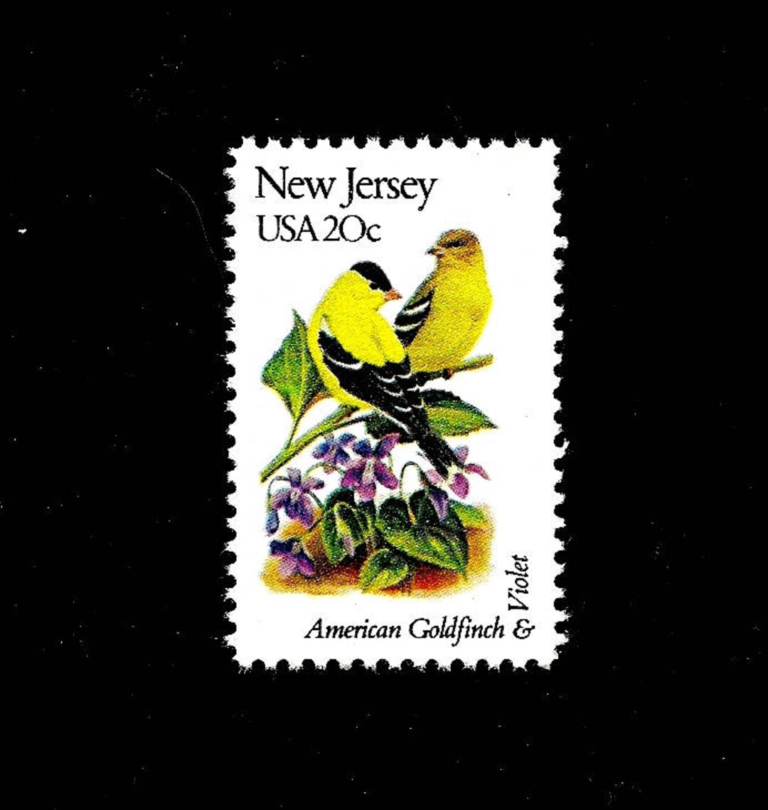 10 New Jersey Postage - State Bird and Flower - Pack of (10) Vintage ...