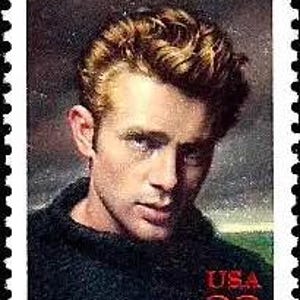 5 James Dean Postage Stamps - Pack of (5) Vintage (issued in 1996 ...