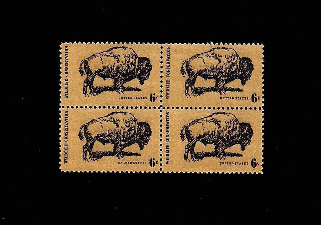 10 Buffalo Postage Stamps - Pack of (10) Vintage (issued in 1970 ...